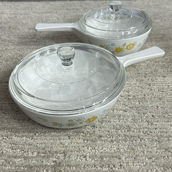 Corningware | Kitchen | 4 Piece Vintage Floral Bouquet Corning Ware ...
